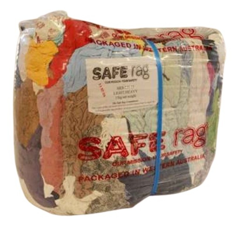 SAFE RAG LIGHT HEAVY COLOURED 15KG BAG SRB-LH-15 - Integrated Industrial