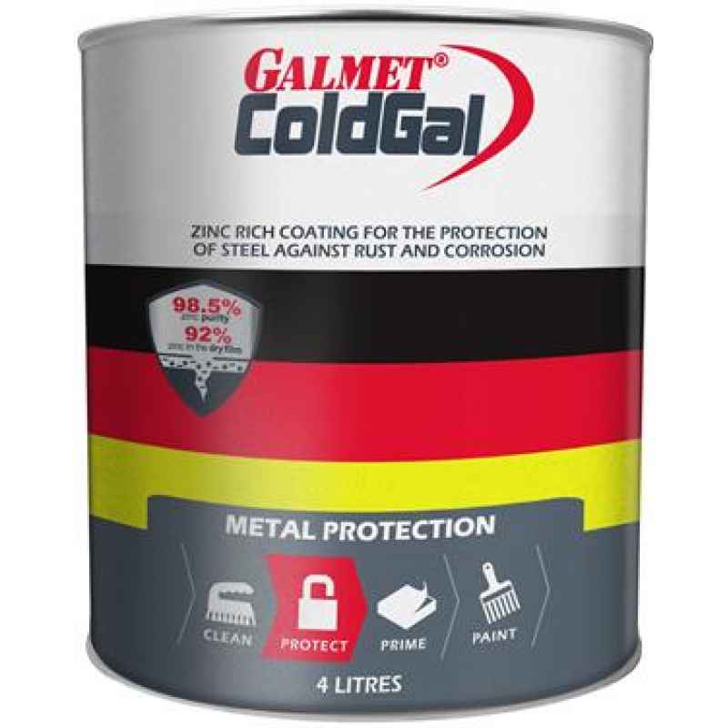 PAINT GALMET COLD GALV GREY 4L Integrated Industrial