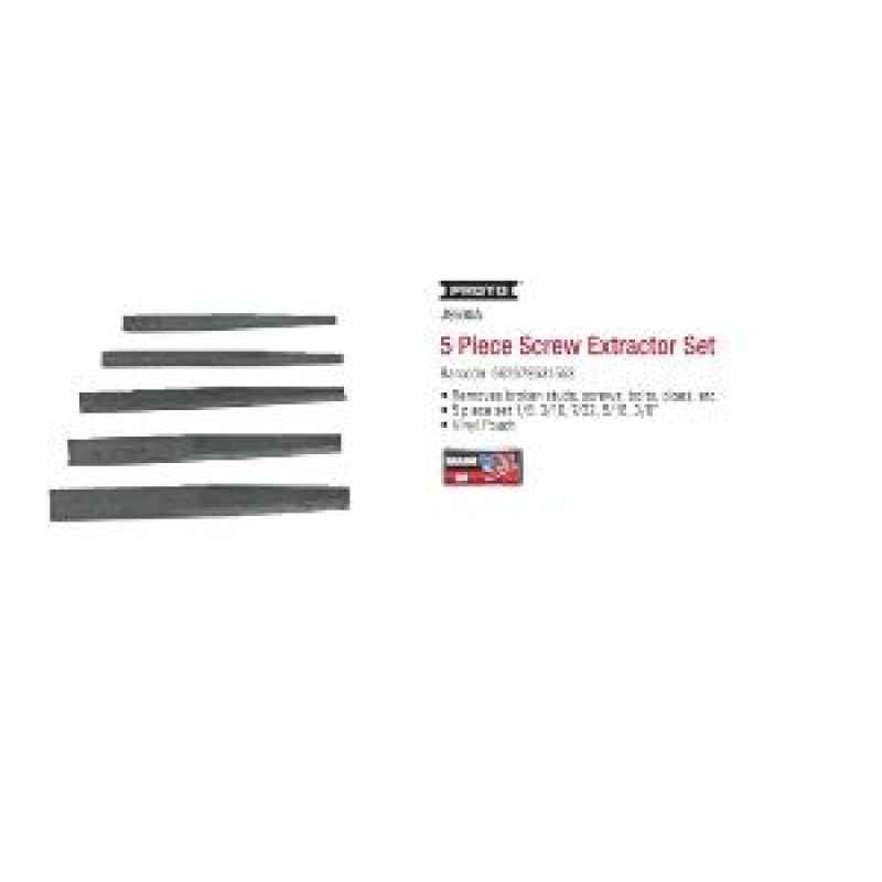 EXTRACTOR SCREW SET 5 PIECE PROTO - Integrated Industrial